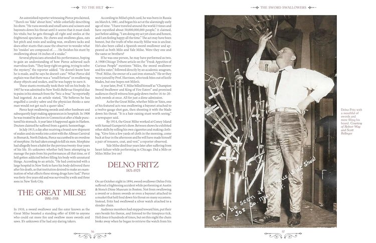 To The Hilt: A Sword Swallower's History of Sword Swallowing (Schiffer ...